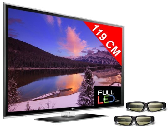 LG 47LX9500 - TV LED Full HD 3D 119 cm - Livraison rapide