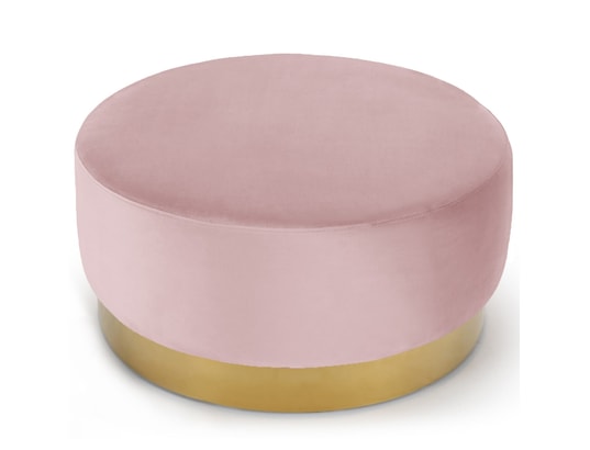Pouf rond daisy velours rose pied or MENZZO lsr19123pinkvelvet Pas Cher ...