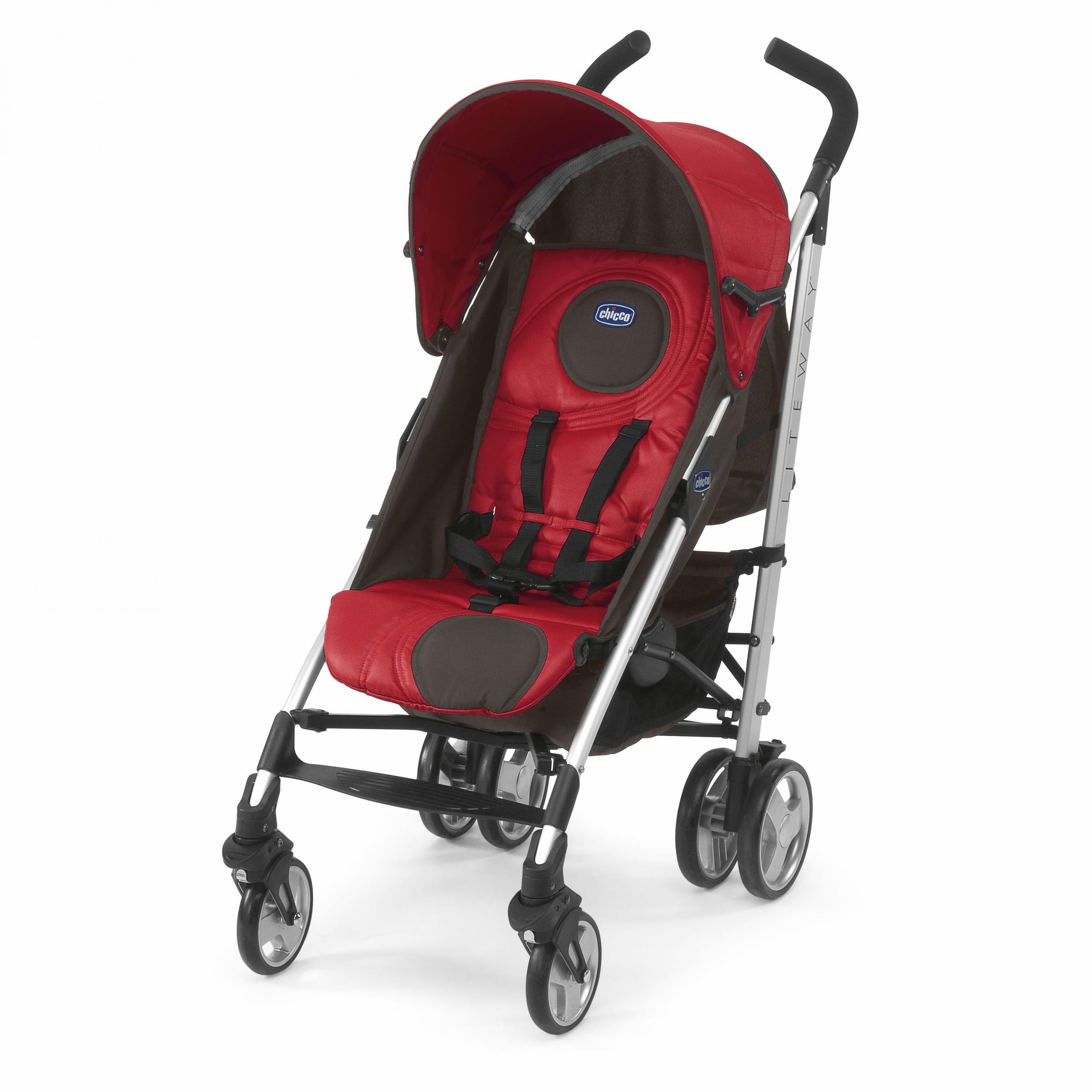 Poussette 4 roues CHICCO Lite Way scarlet Pas Cher - UBALDI.com