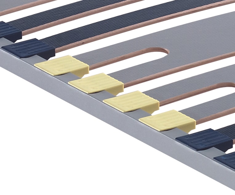 Sommier 140 x 190 MERINOS Cadre à lattes, 1419, Flat Cap, 3 zones Pas ...