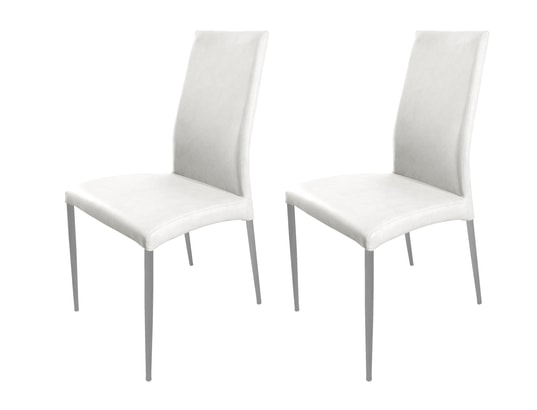 Chaise DOMINO BOND-S2188-BIANCO Pas Cher - UBALDI.com