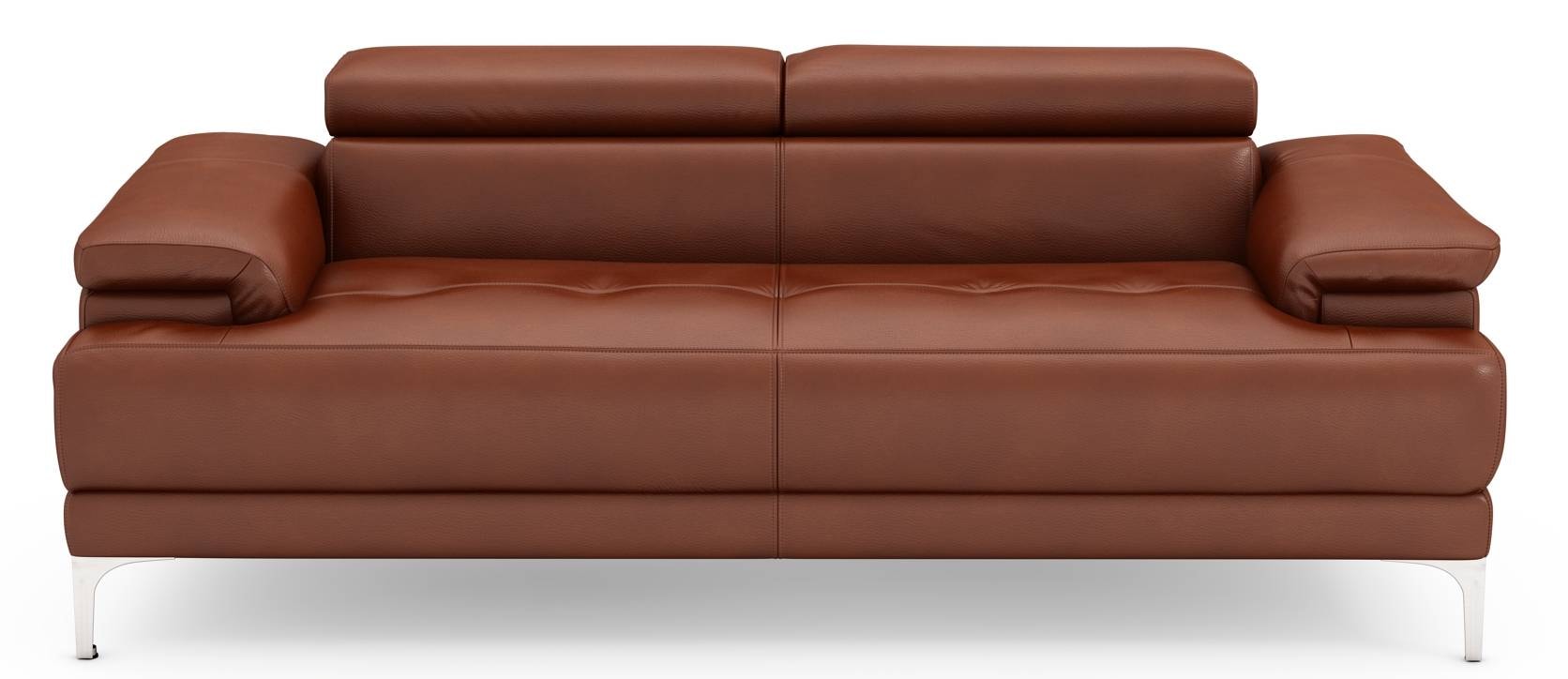Canapé cuir MY SOFA canape cuir Soul 2 places marron Pas Cher - UBALDI.com