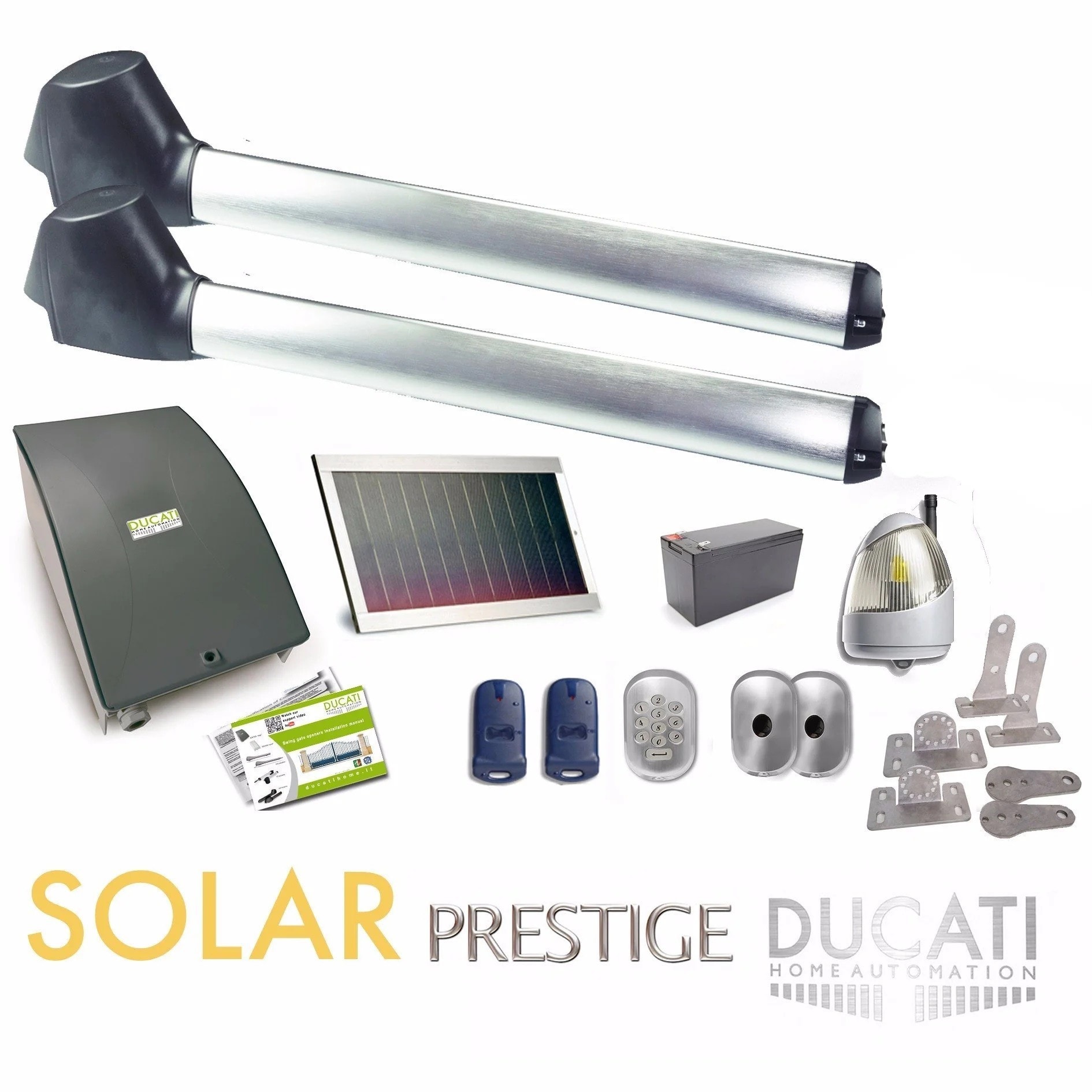 Kit motorisation portail solaire ducati home automation evo 748 solar ...
