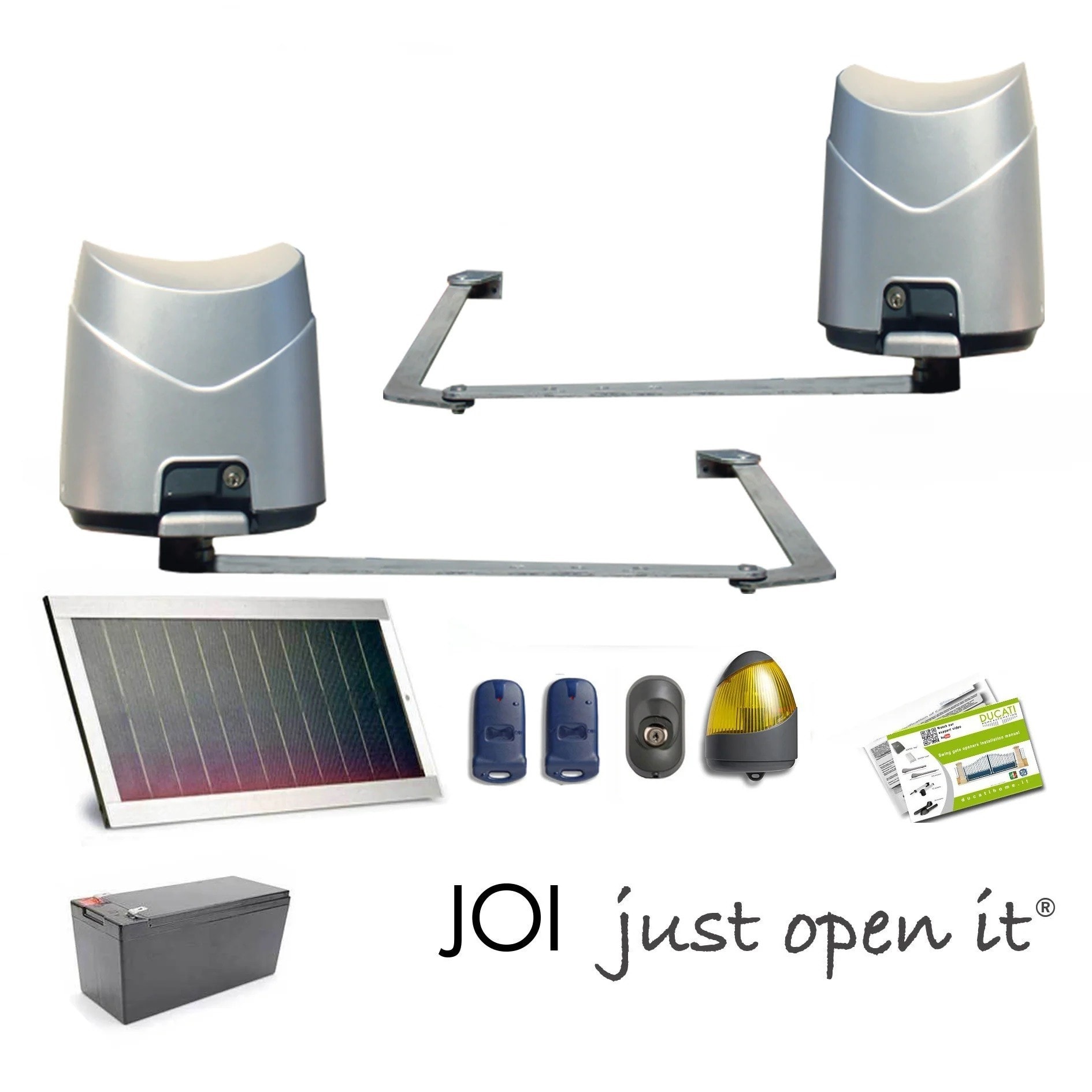 Kit motorisation portail solaire ducati home automation artiko 544 ...