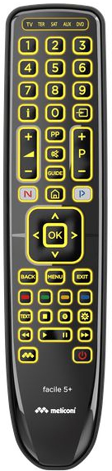 Télécommande universelle MELICONI FACILE 5+ Pas Cher - UBALDI.com