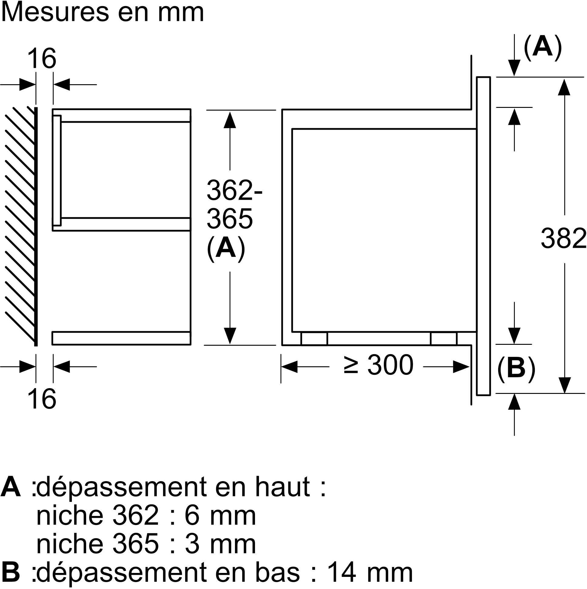 Micro ondes Encastrable NEFF NL4WR21N1, N70, 21 litres, Niche de 38 cm ...
