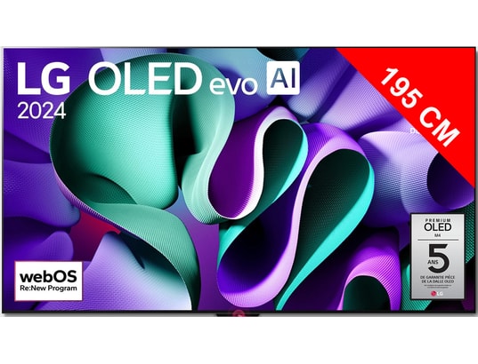 LG OLED77M4 - TV OLED 4K 195 cm - Livraison rapide