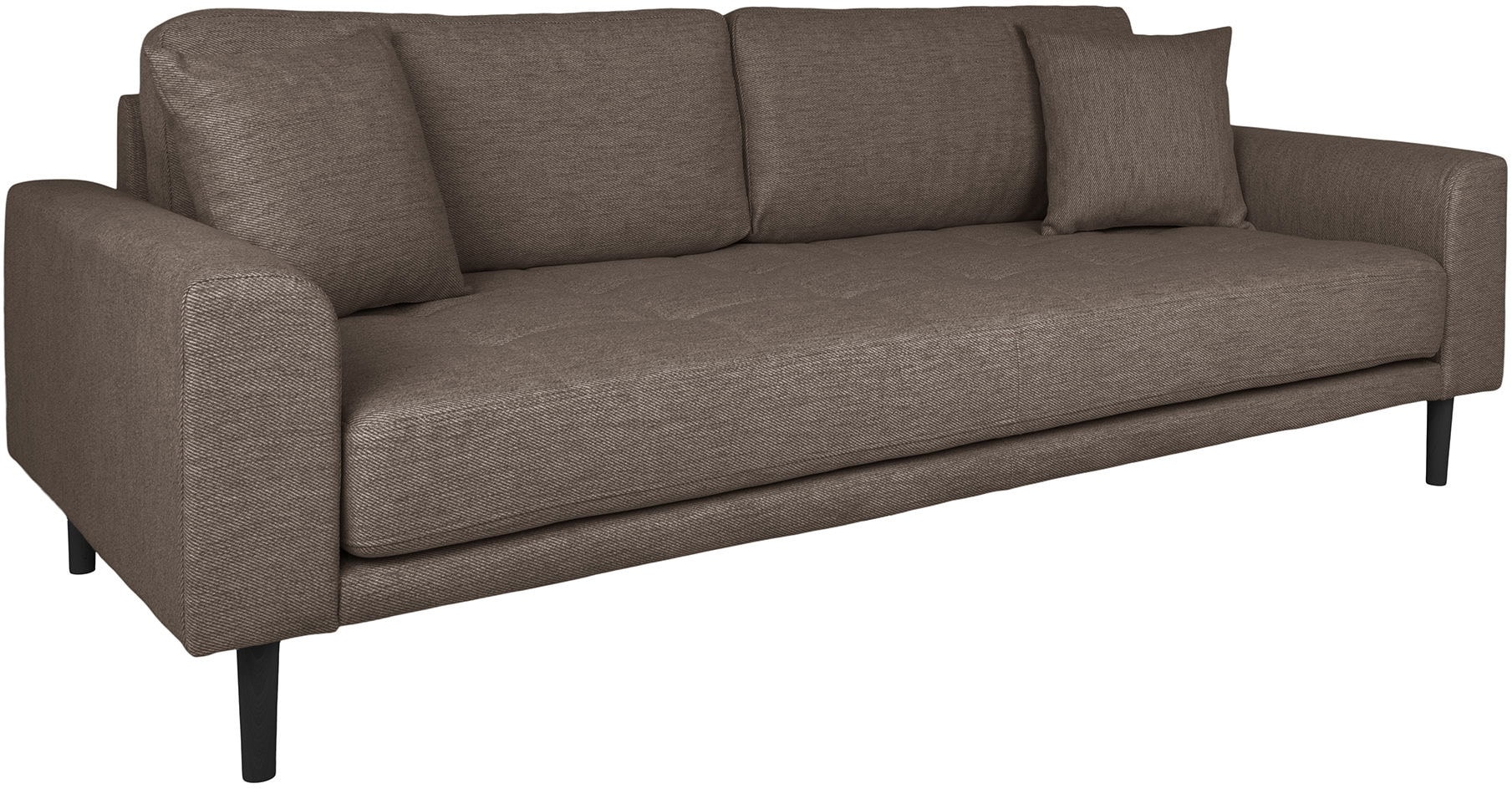 Canapé tissu HOUSE NORDIC Lido 3 places marron (210x93x78) Pas Cher ...