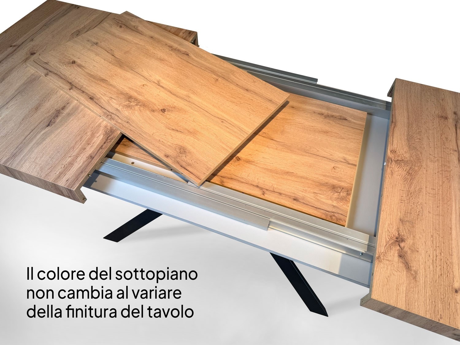 Table extensible ghibli 160/264x90cm chêne nature ITAMOBY Pas Cher ...
