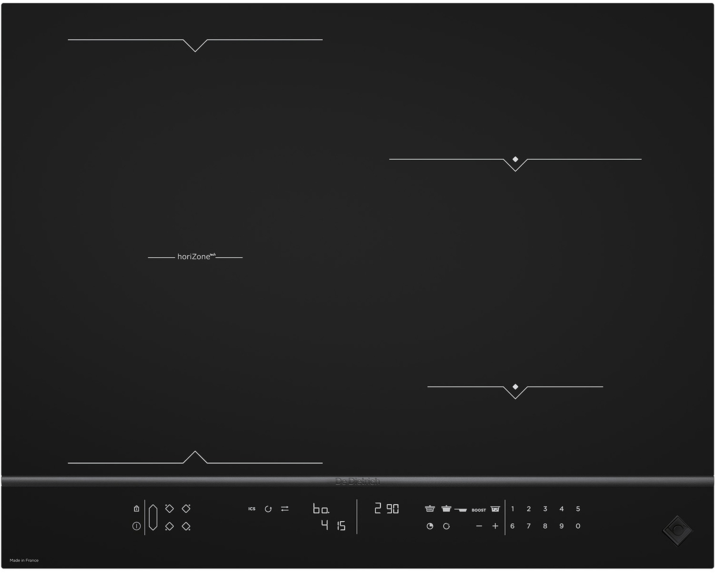 DE DIETRICH DTI3683BP - Plaque induction Pas Cher