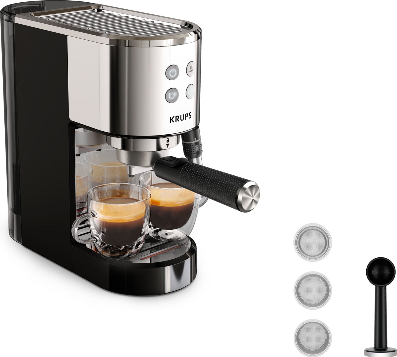 Expresso KRUPS XP444C10 Pas Cher - UBALDI.com