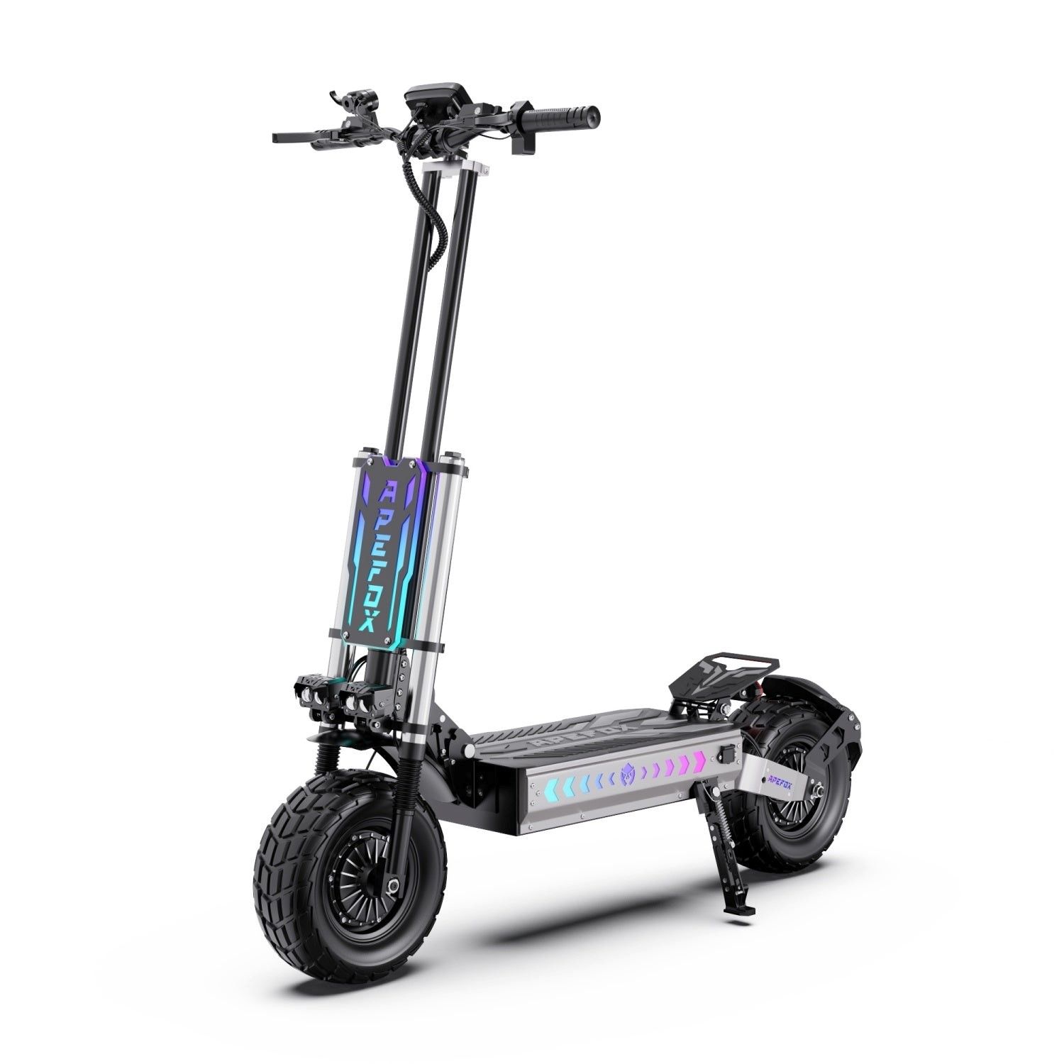 Apefox t90 trottinette électrique 4200w 60v31.2ah noir gris APEFOX Pas ...